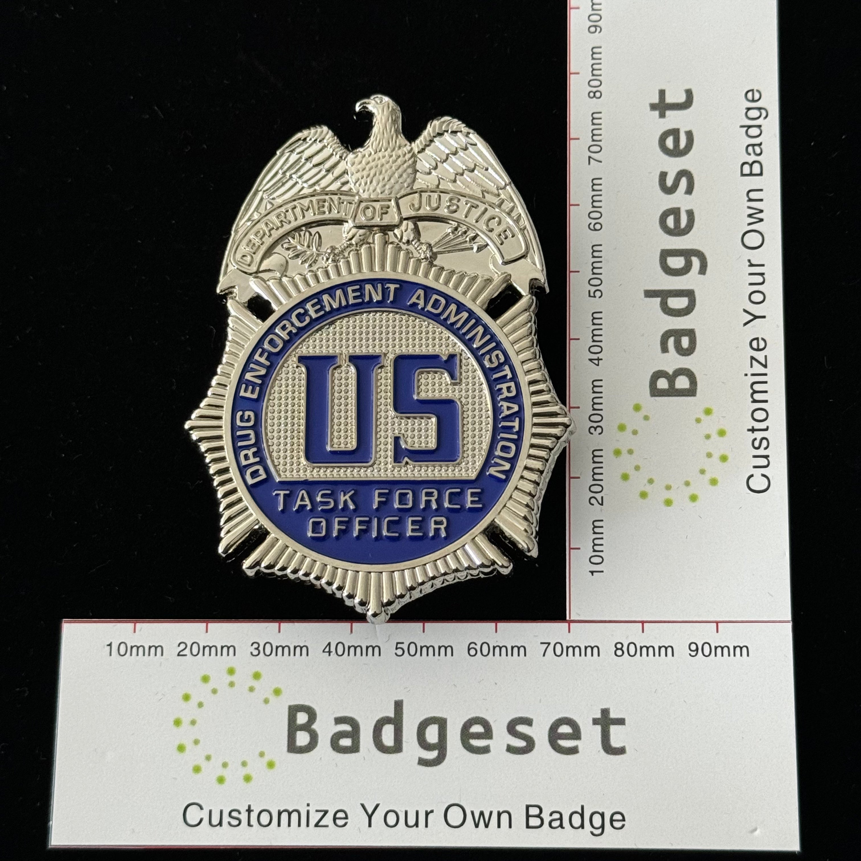 US Task Force Officer DEA TFO Replica Badge Movie Props – Badgeset
